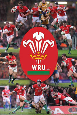 Wales Rugby (Welsh Rugby Union) 2009 Action Poster - Pyramid (UK ...
