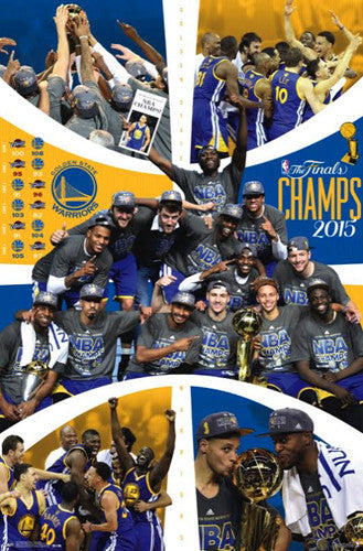 Golden State Warriors 2015 NBA Champions CELEBRATION Commemorative Pos ...