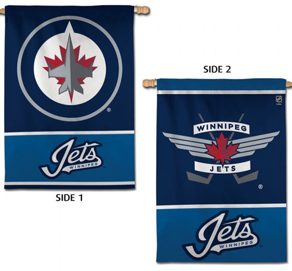 Winnipeg Jets Official NHL Hockey 2-Sided Vertical Flag Wall Banner ...