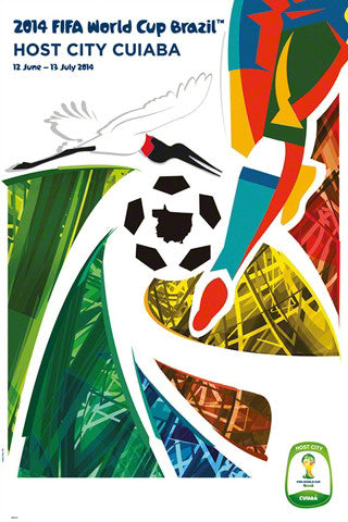 World Cup Soccer 1998 "World Class" Poster (32 Nations, 6 Superstars ...