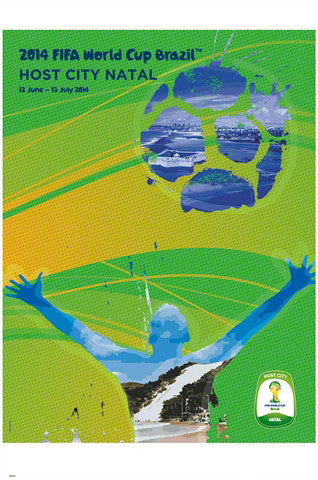 World Cup Soccer 1998 "World Class" Poster (32 Nations, 6 Superstars ...