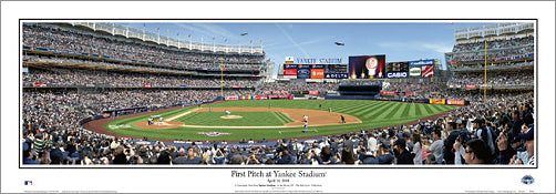 First Pitch at New Yankee Stadium (April 16, 2009) Panoramic Poster Pr ...