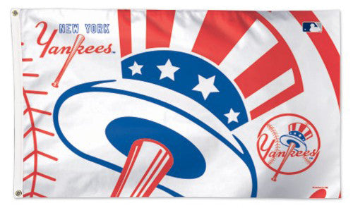 New York Yankees "NY Pinstripes" Official MLB Baseball Premium Banner ...