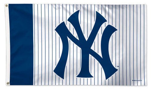 New York Yankees "NY Pinstripes" Official MLB Baseball Premium Banner ...