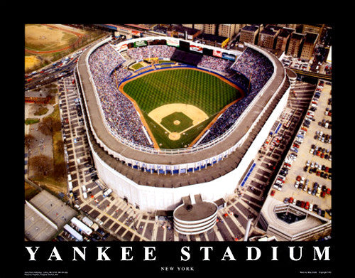 New York Yankees Yankee Stadium Aerial Poster - Aerial Views 1992 ...
