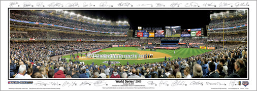 New York Yankees Yankee Stadium World Series 2009 Panoramic Poster (w ...